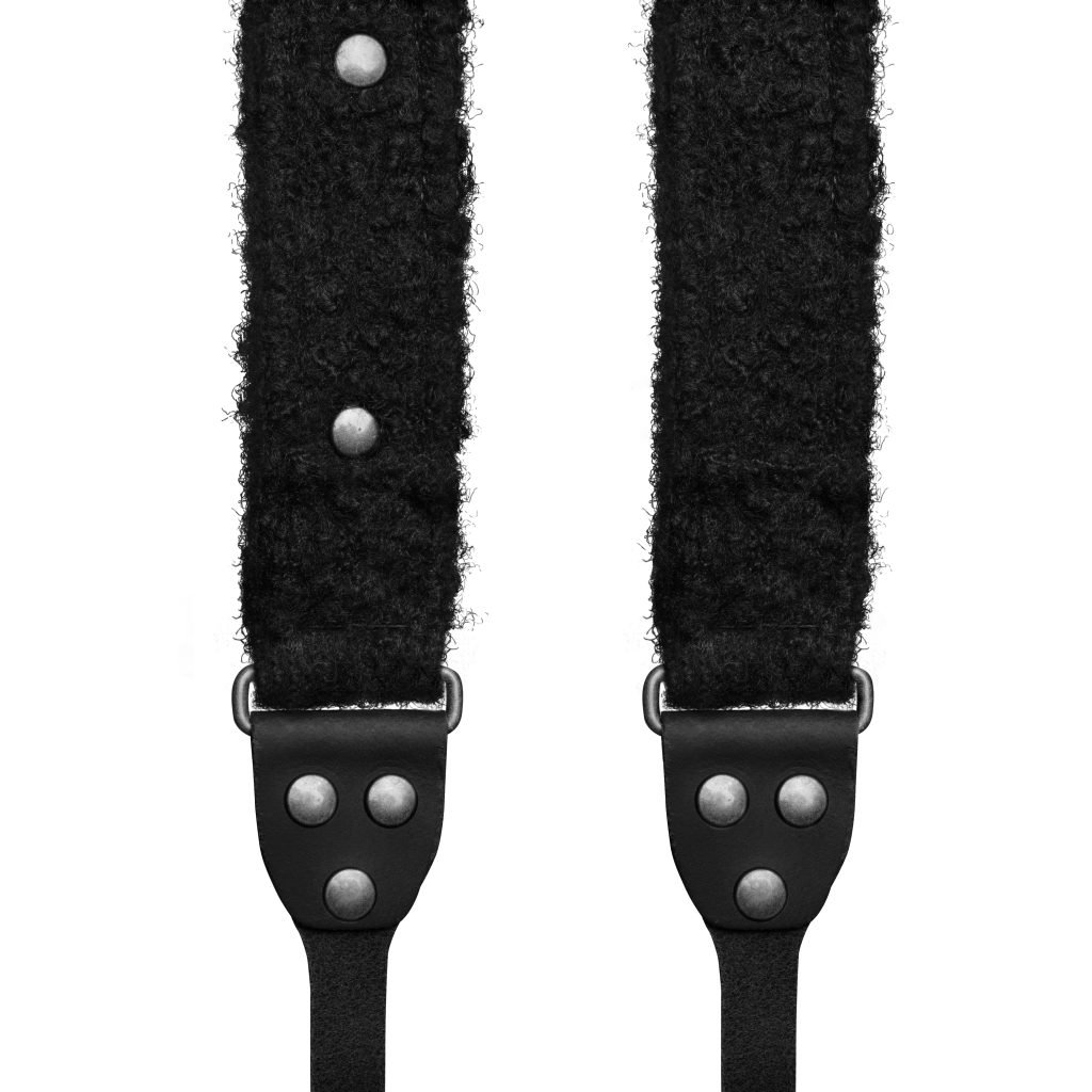 Camera neck strap | Teddy black - The Hantler